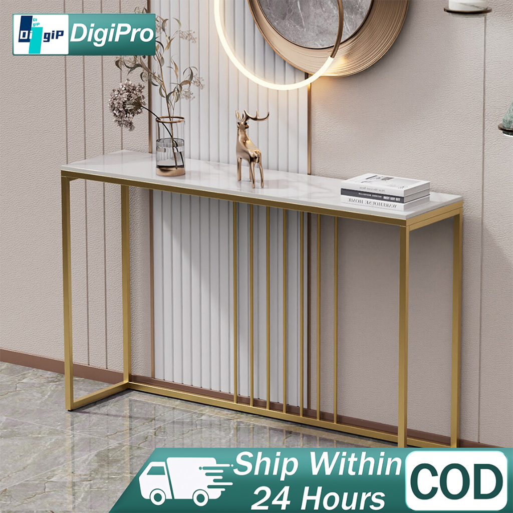 Long Display Table Modern Nordic Style Console Table At The Entrance Of ...