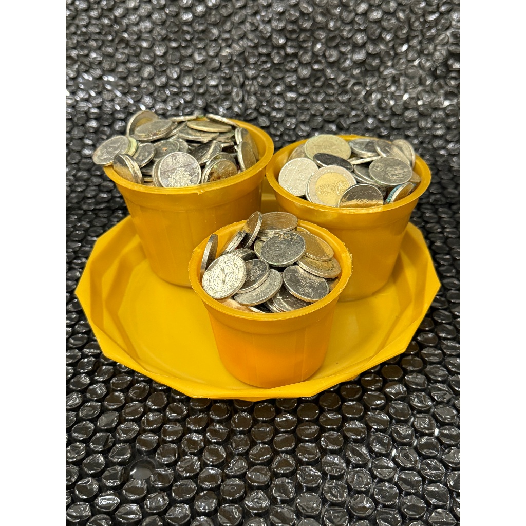 Golden lucky pots set / prosperity chinese new year 2026 / money & coin ...