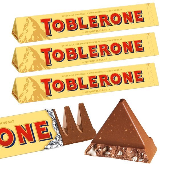 Toblerone 100gram Swiss Milk Chocolate with Honey & Almond Nougat Buy2 ...