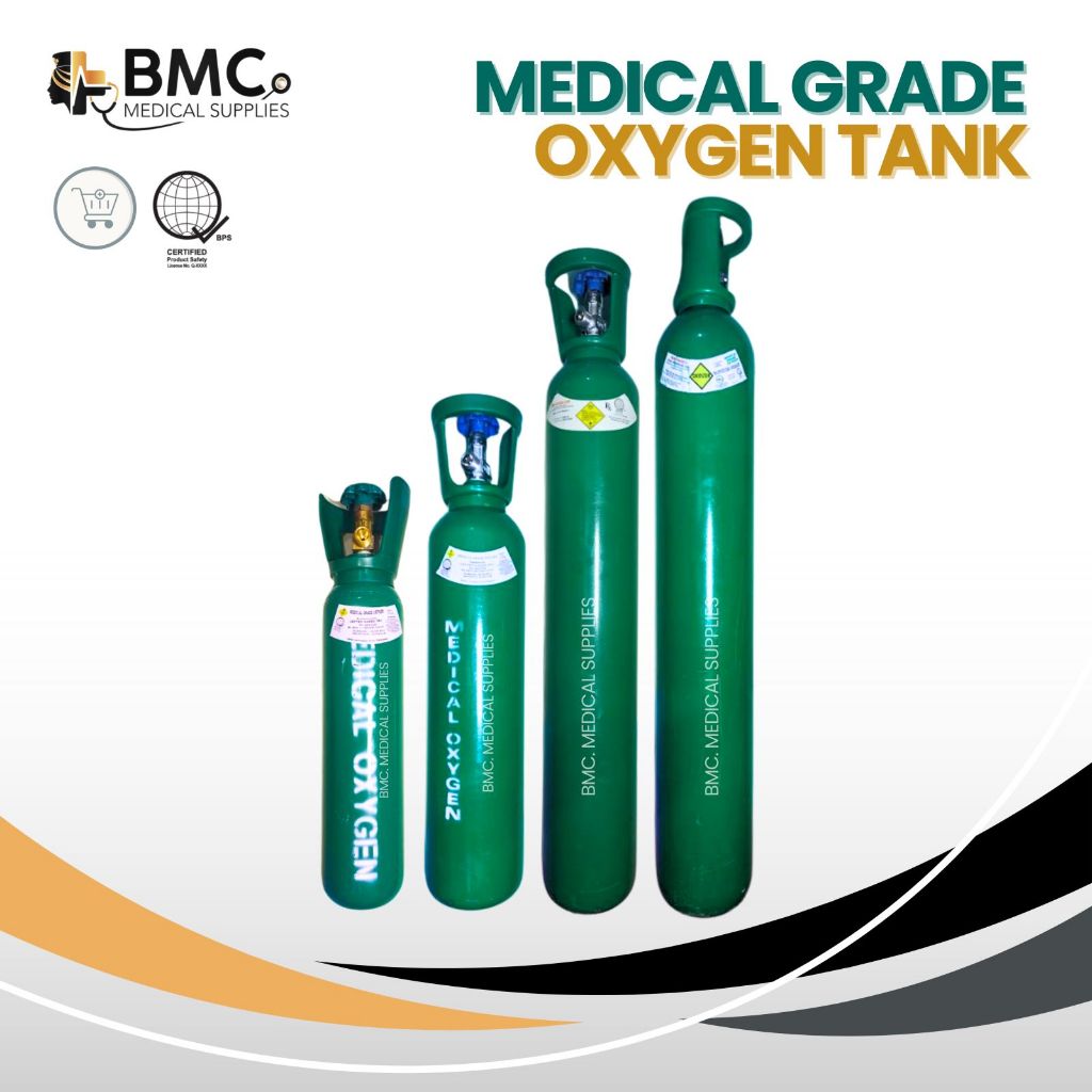 Medical Oxygen Tank With Handle & Content Ready To Use All Size ...