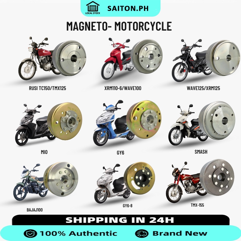MOTORCYCLE MAGNETO FOR XRM-110/WAVE-100/RUSI TC-150/XRM-125/TMX-125/MIO ...