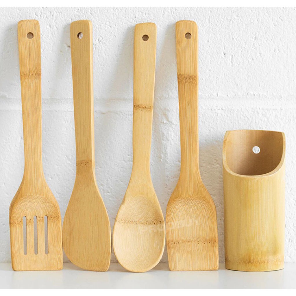 【LS】Flat bamboo/Wooden Rice Paddle Spatula/laddle Natural bamboo/Wood ...