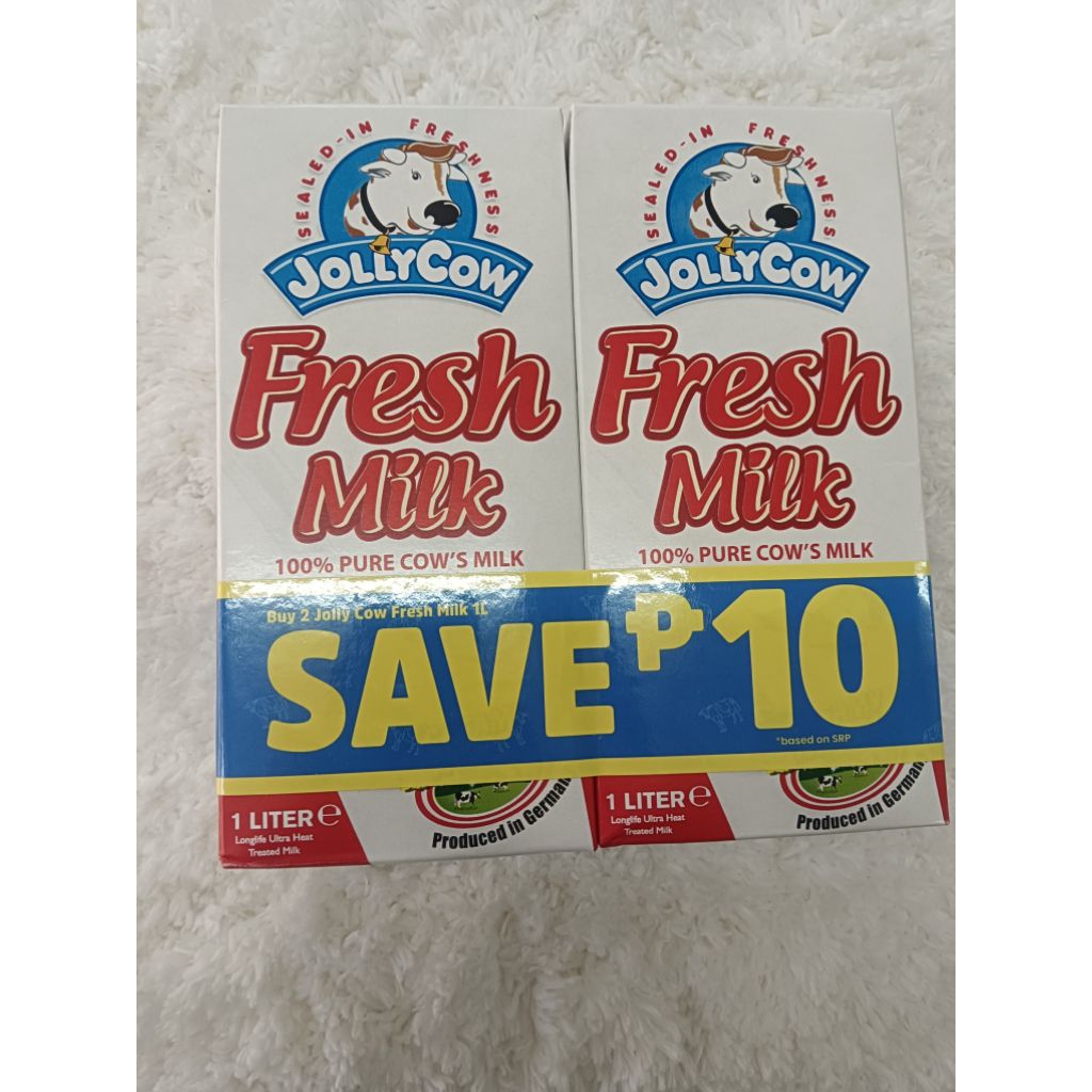 Jolly Cow Pure Fresh Milk Duo 1 Liter - 100% Pure Cow's Milk with ...
