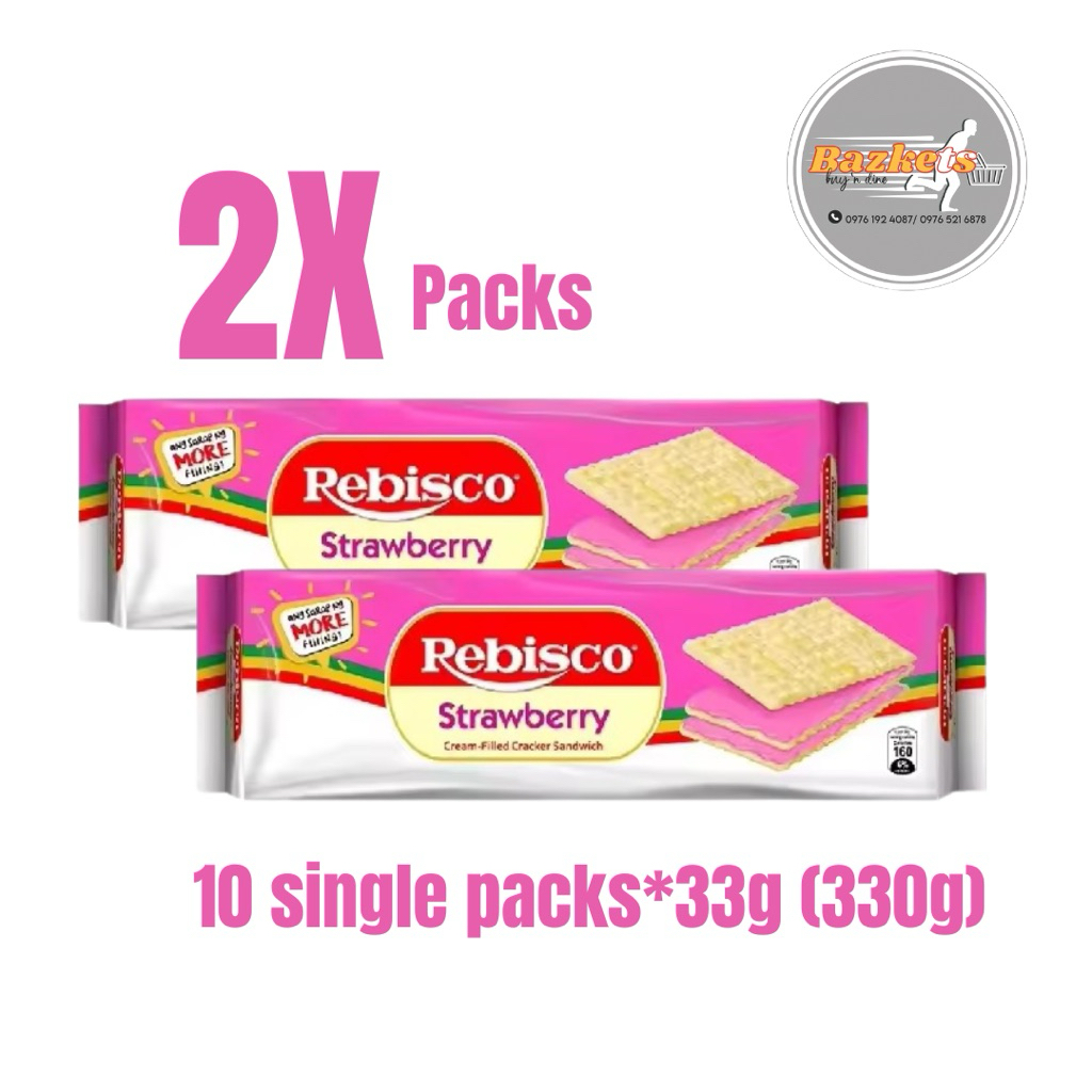 REBISCO STRAWBERRY CREAM FILLED CRACKER SANDWICH / 10X32g | Shopee ...