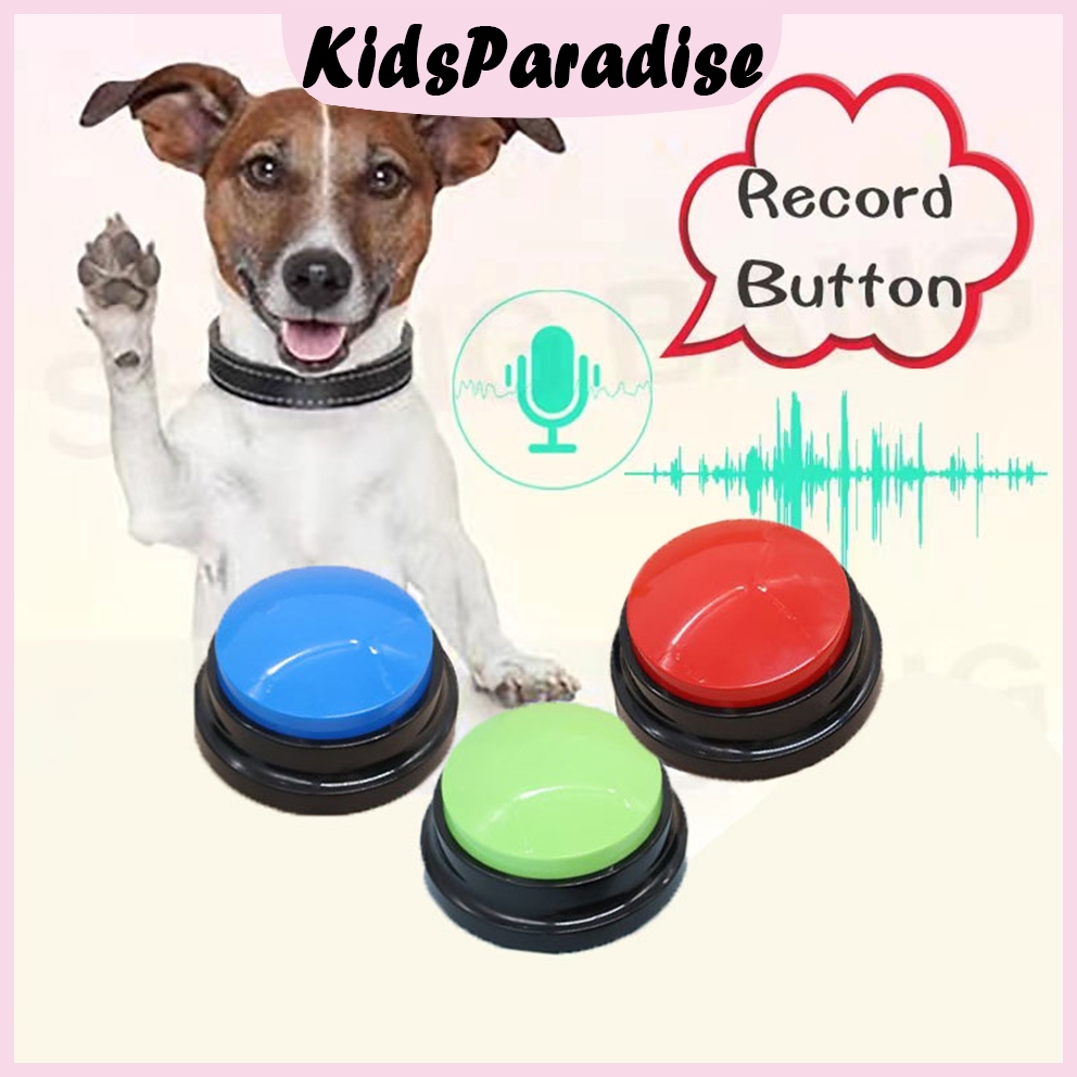 Pet Training Sound Buttons - Programmable Voice Recording Button Mat ...