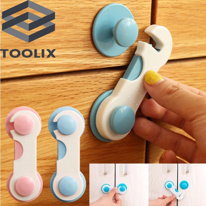 City Goods Plastic Home Door Drawer Lock Kids Protect Wardrobe Cabinet ...