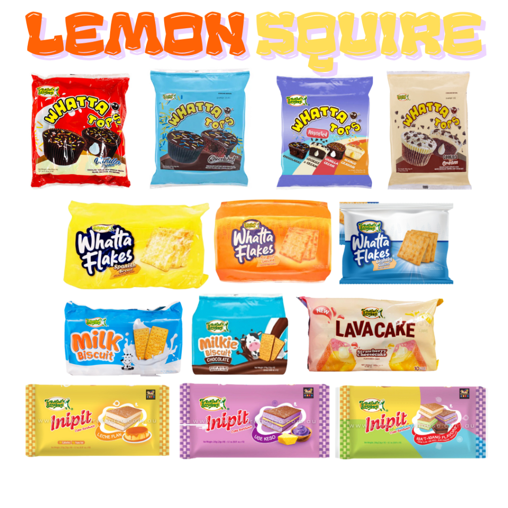 LEMON SQUARE CUP CAKE COOKIES WHATTA TOP FLAKES CHOO CHOO VANILLA MILK ...