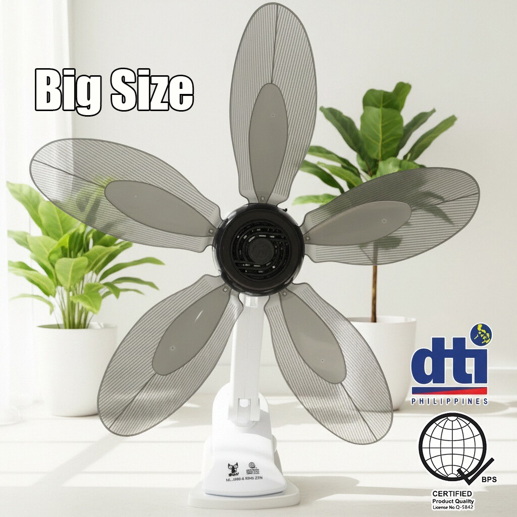 SYCAT Big Fan 5 Blade Clip Fan Big Table/Desk Fan Electric Fan W/ Clip ...