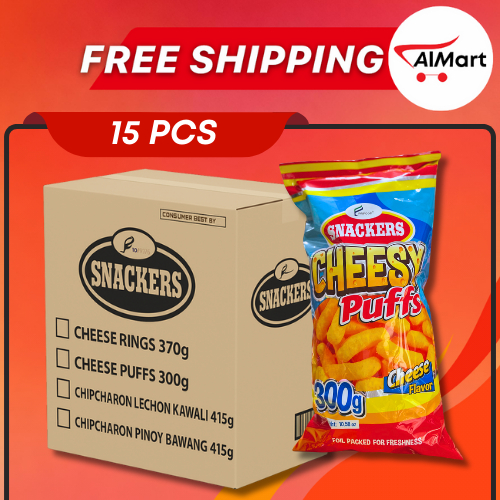 WHOLESALE! SNACKERS CHEESY PUFFS 300 GRAMS (15 PIECES PER BOX) | Shopee ...