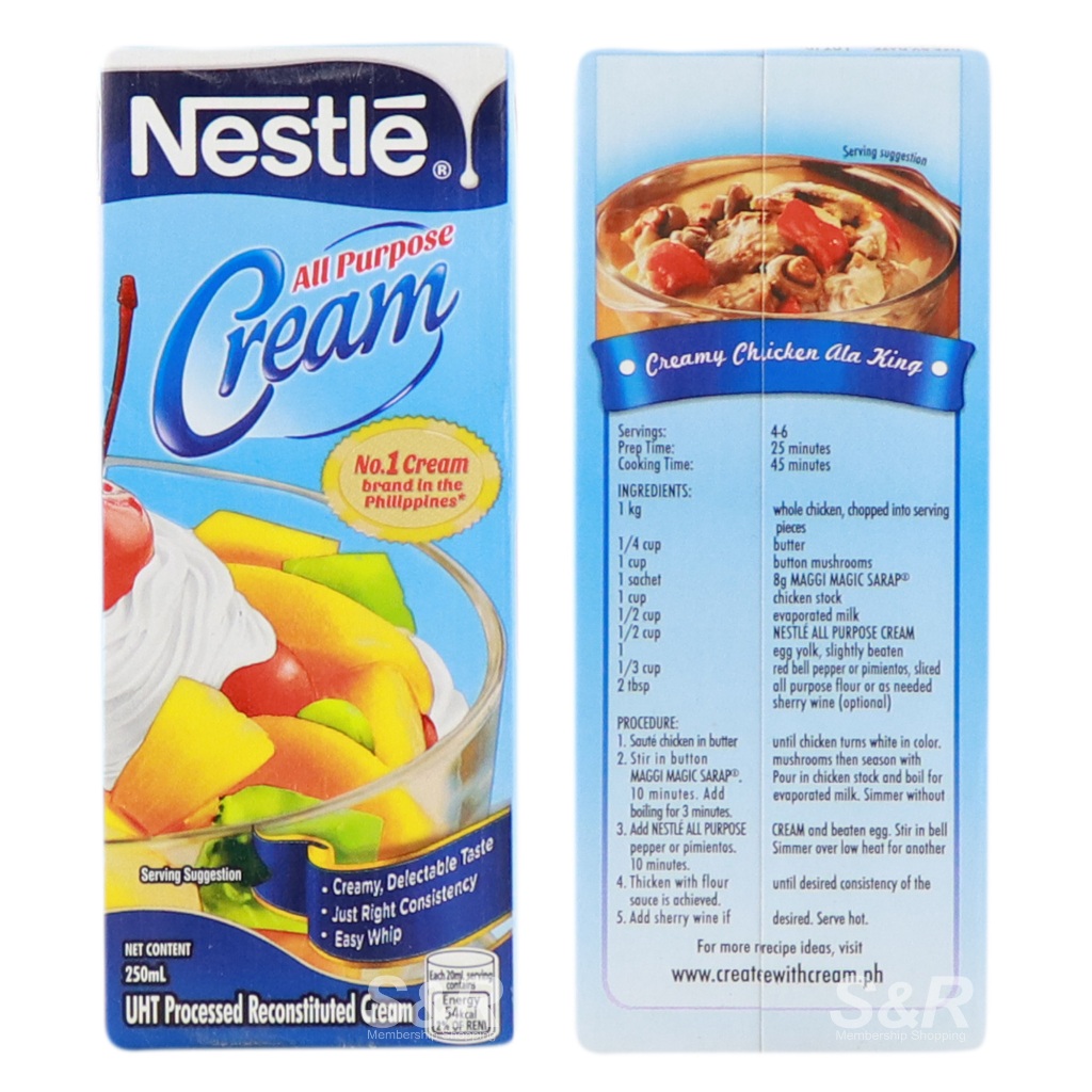 Nestle All Purpose Cream 250mL | Shopee Philippines