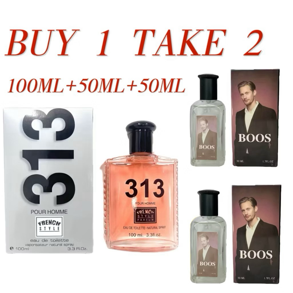 【3pcs】100ml 313 Perfum For men Original Long Lasting Perfume For Men ...
