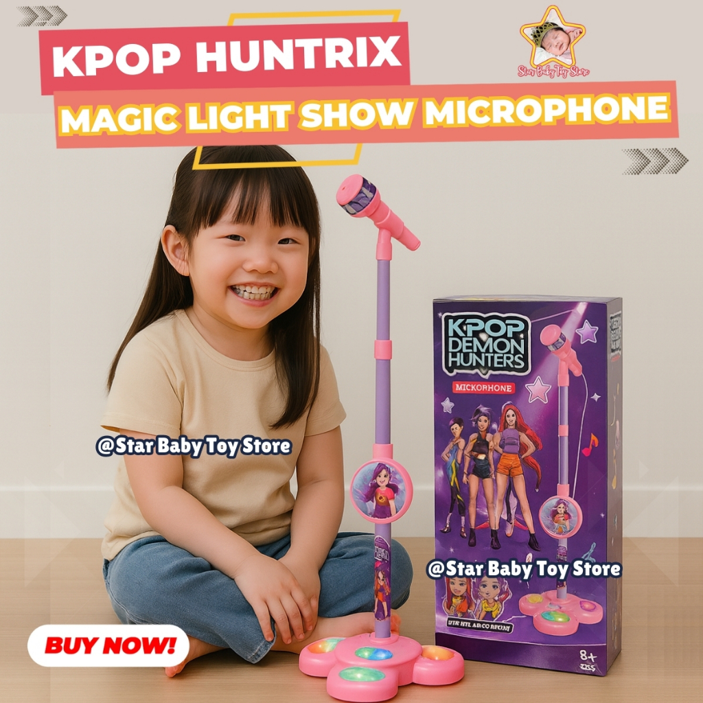 Kpop Hunters Huntrix Rumi Zoey Mira magic Light Show Microphone ...