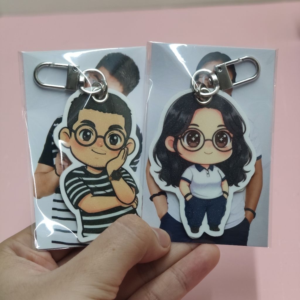 CUSTOMIZED CHIBI KEYCHAINS (PREMIUM PVC BACK TO BACK) | Shopee Philippines
