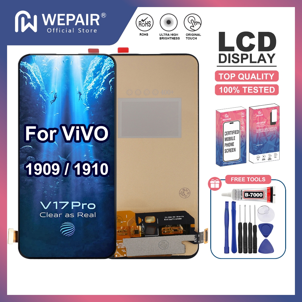 WEPAIR Original LCD For ViVO V17 Pro / 1909 / 1910 Touch Screen Display ...