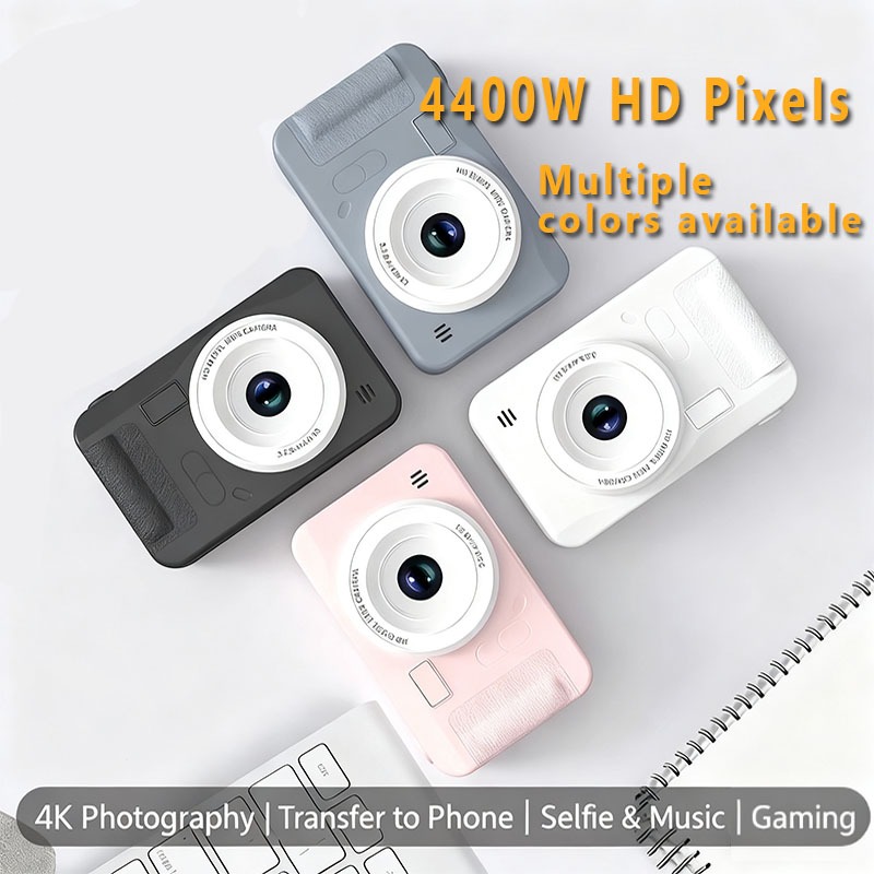 Portable CCD retro high-definition 4K digital camera with 8x zoom and ...