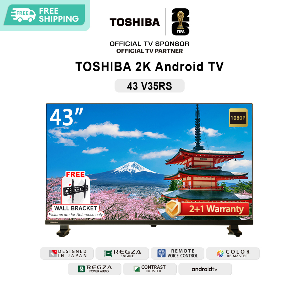 Toshiba 43 inches 2K Android TV (43V35RS) | Shopee Philippines
