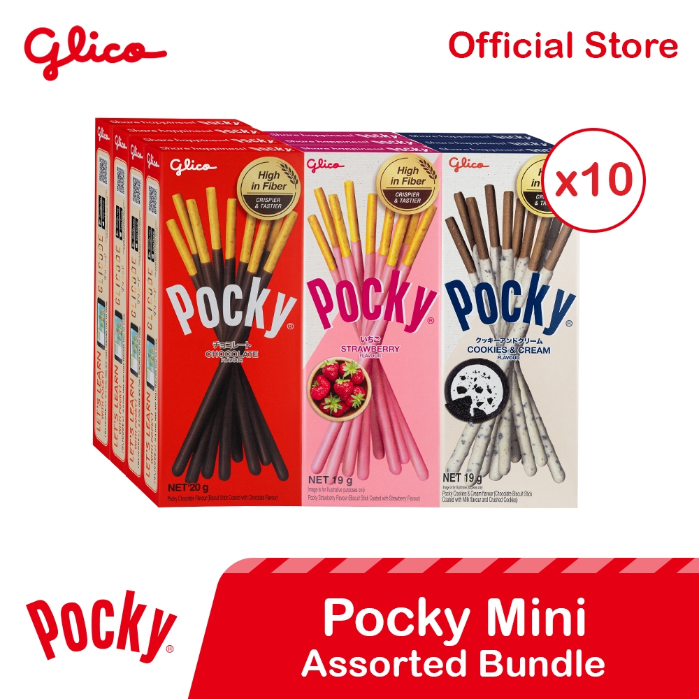 Pocky Mini Mixed Bundle All Flavors by 10s | Shopee Philippines