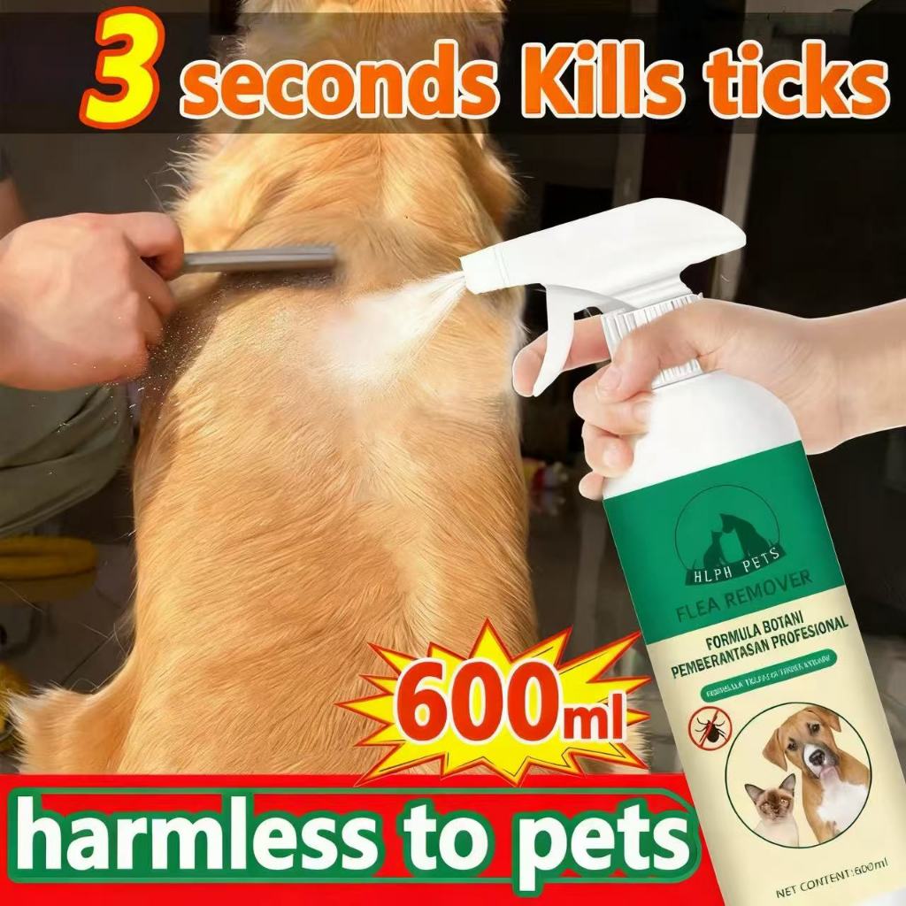 Fleas and ticks remover 500ml Dog spray for ticks and fleas Pet spray ...