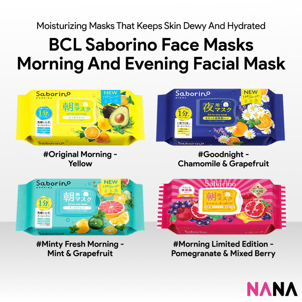 Saborino Face Masks Morning And Evening Facial Mask (Original - Yellow ...