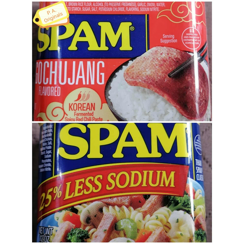Imported From Pennsylvania SPAM 25% Less Sodium Gluten Free (Exp.2/27 ...