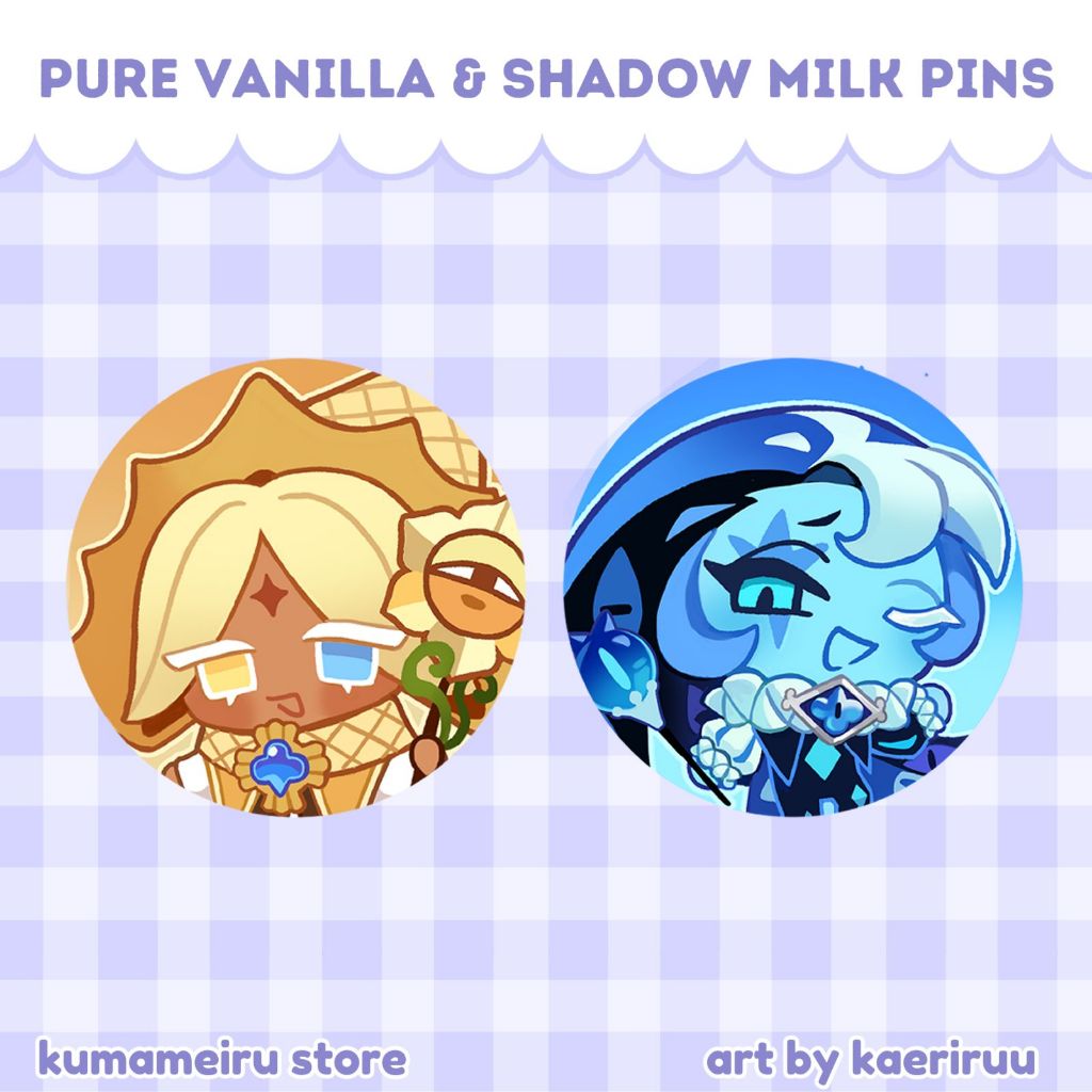 [Kaeriruu] COOKIE RUN KINGDOM - 1.75" BUTTON PIN Pure Vanilla Cookie ...