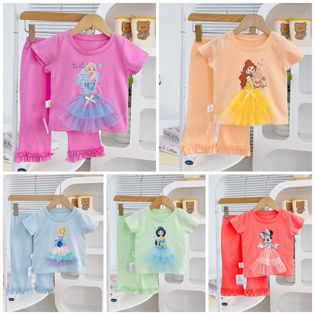Mums Corner Baby Kids Girl Blouse and Pants Terno Set Top Tshirt ...