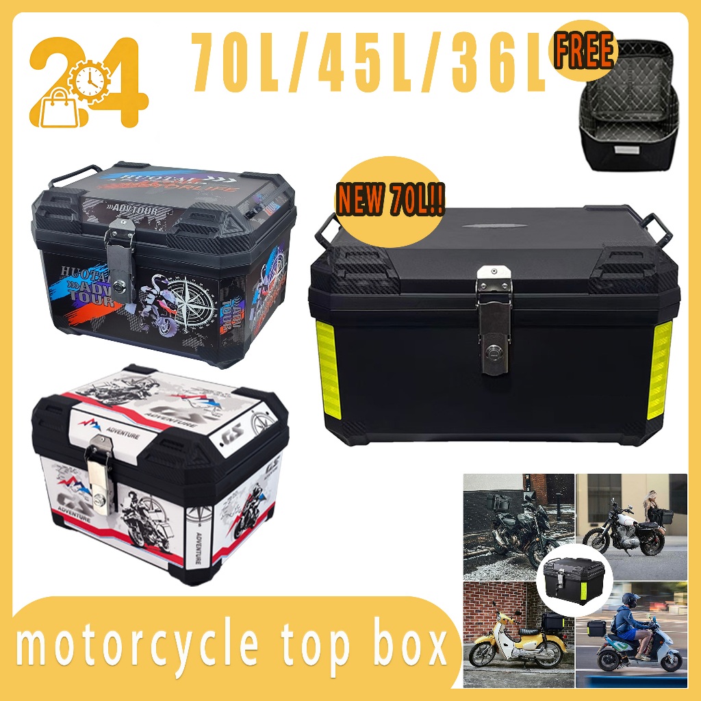 Shop motorcycle top box for Sale on Shopee Philippines