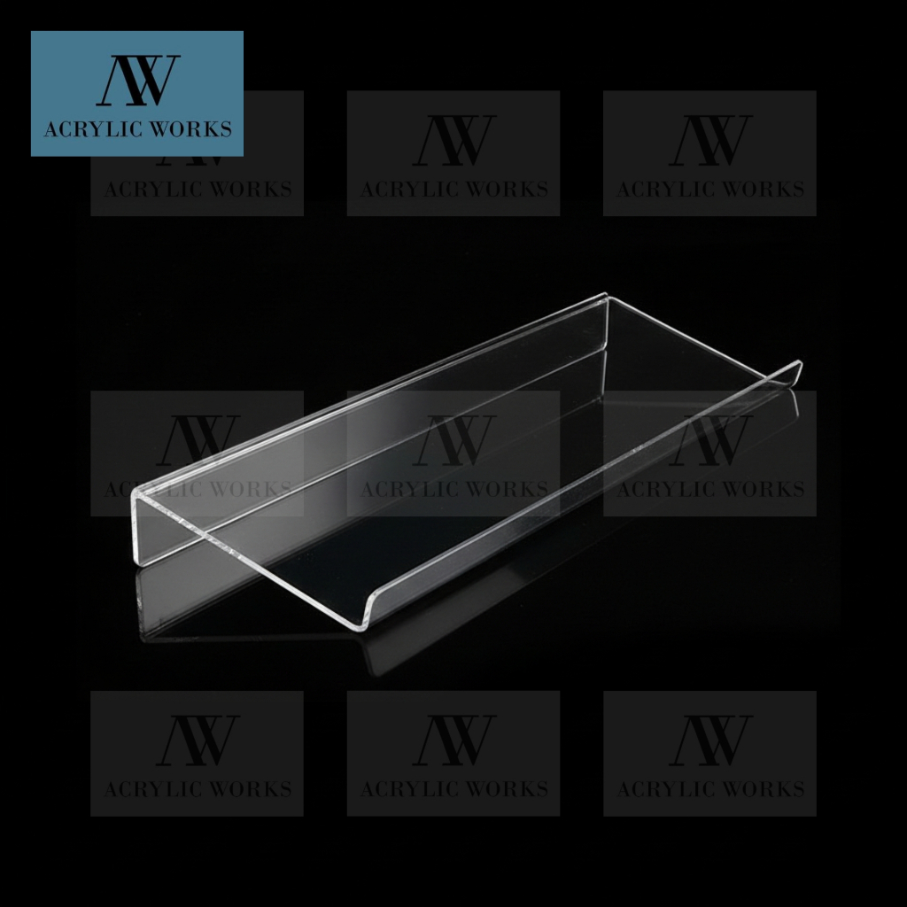 Clear Acrylic Tilted Keyboard Holder Stand Ergonomic Desk Organizer ...