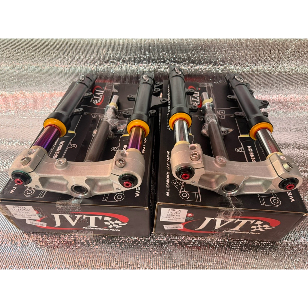 JVT NEW FRONT SHOCK/ FORK SUSPENSION WITH T-POST 33MM FOR AEROX V1 V2 ...