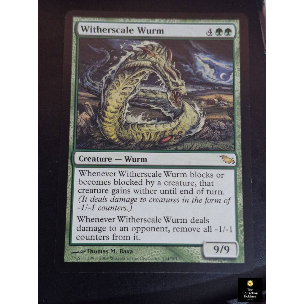 Magic the Gathering - MTG Card Game - Witherscale Wurm - SHM - [GREEN ...