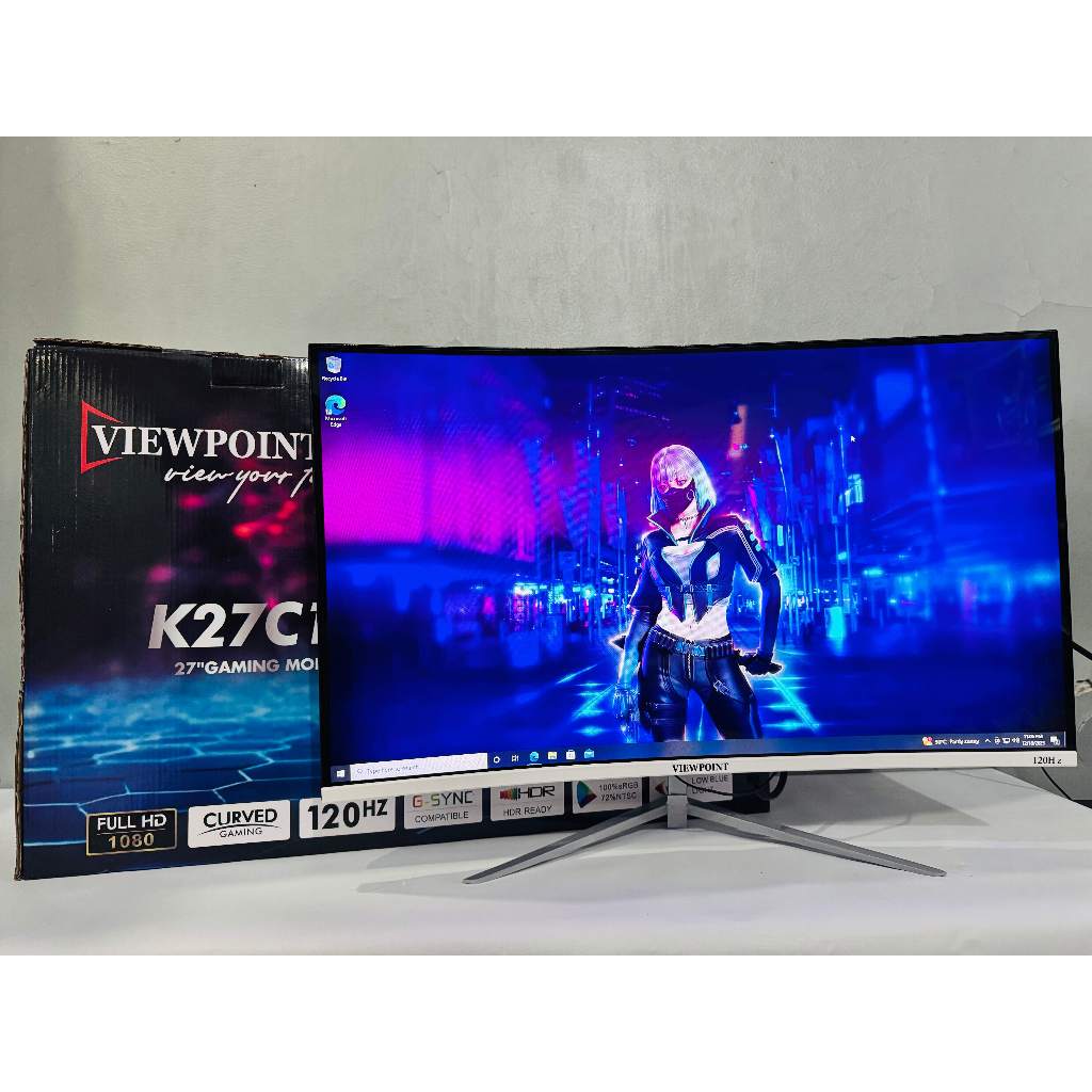 VIEWPOINT 27 INCH 120HZ SEMI CURVED FRAMELESS GAMING MONITOR | Shopee ...