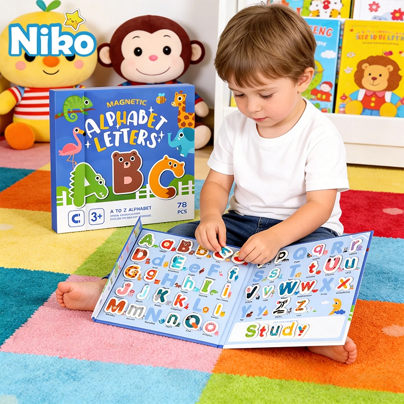 NIKO Magnetic Alphabet Letters Book ABC Early Education learning Toy ...