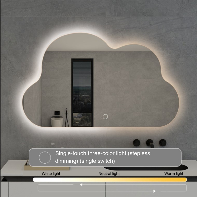 40*60 Cloud Shaped Mirror bathroom Vanity Mirror with Lights Wall Mount ...