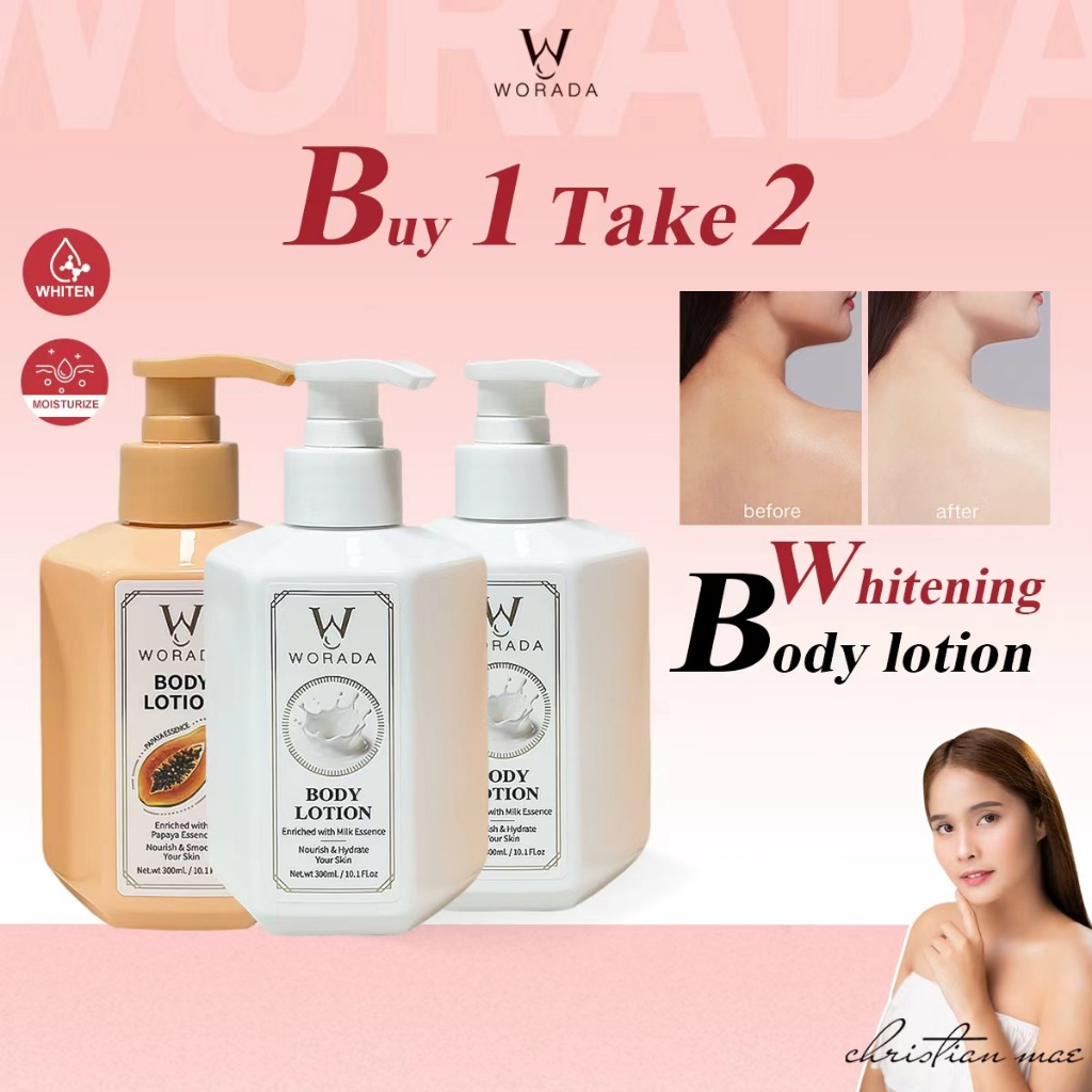 [FDA Approved] 3 Bottle WORADA Whitens In 7Days Papaya Lotion W/ Gluta ...