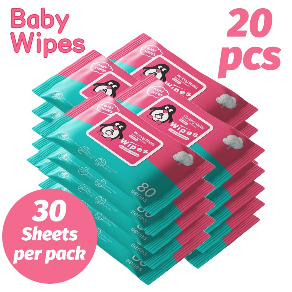 Baby Wipes (20Pack*30 Bilang) Pinakamahusay na Organic Baby Wipes ...
