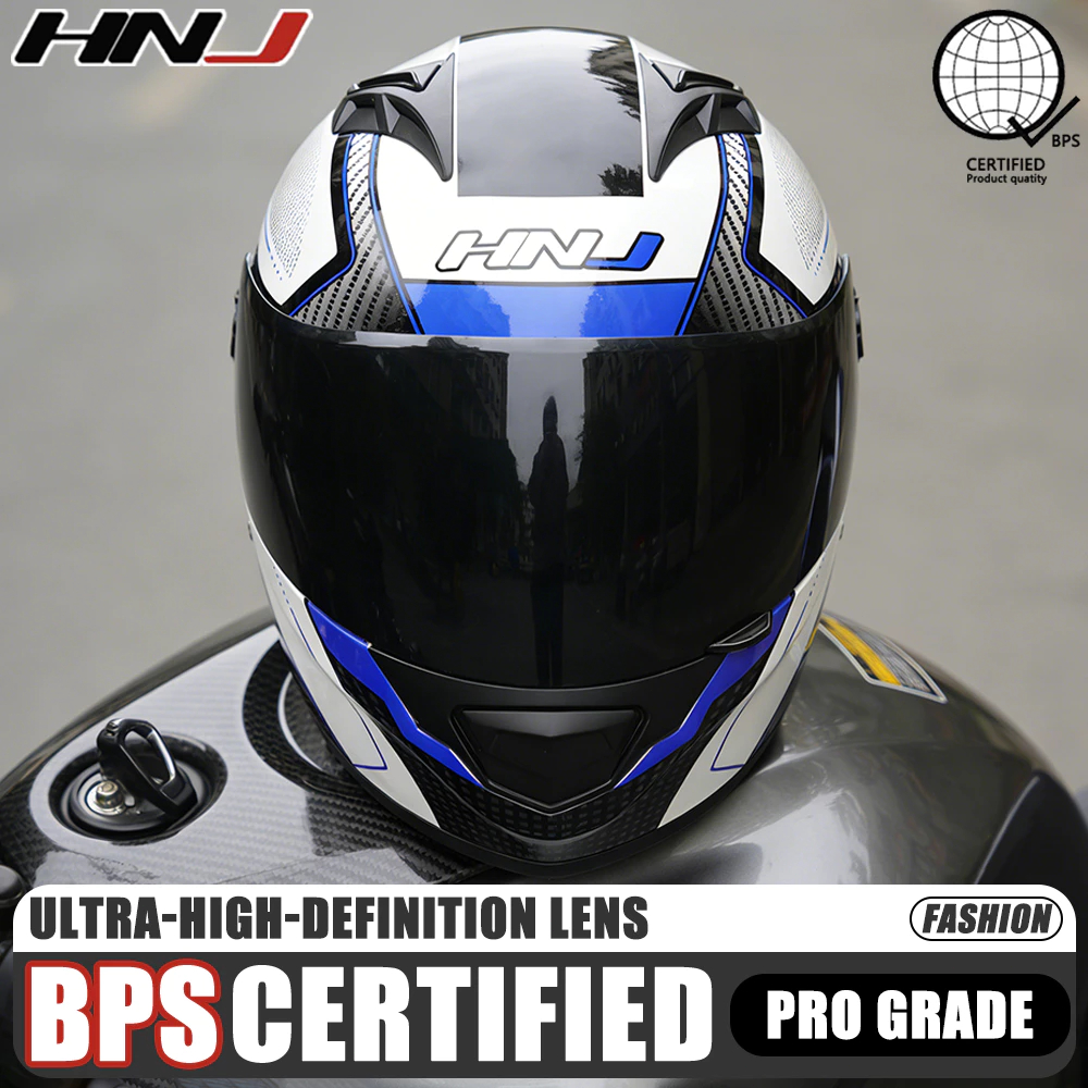 【𝑺𝑼𝑷𝑬𝑹 𝑺𝑶𝑳𝑰𝑫】HNJ Tinted Visor Helmet Full Face for Motorcycle Men and ...