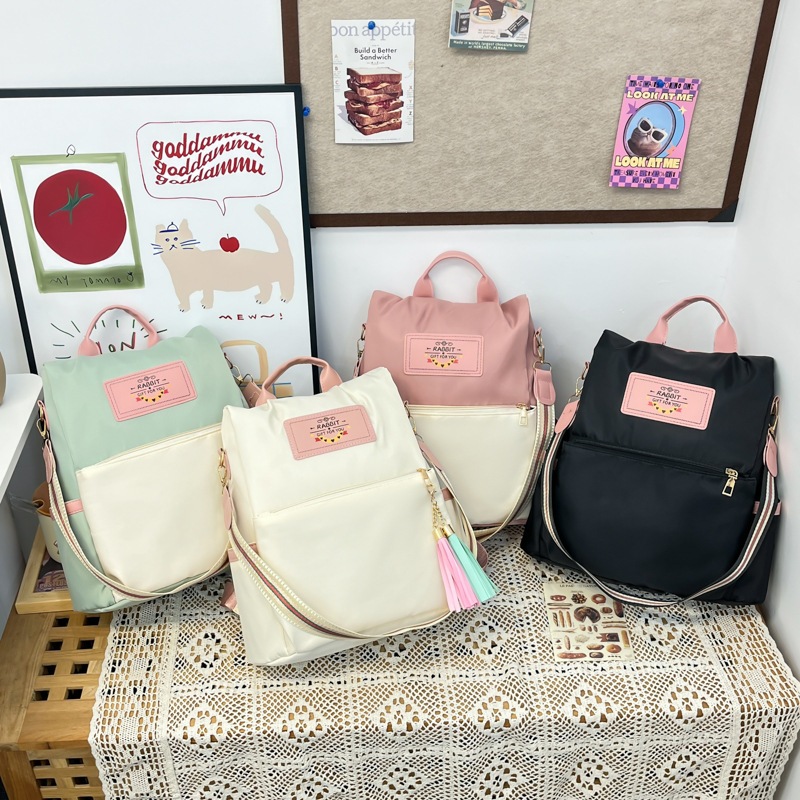 HOLO Korean Women Backpack Large Capacity Crossbody Bag Student Commute ...