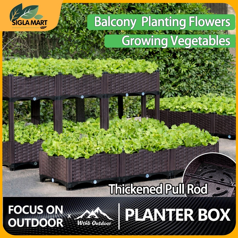 Balcony Planting Box,Combination Flower Box,Depth box,Garden Vegetable ...