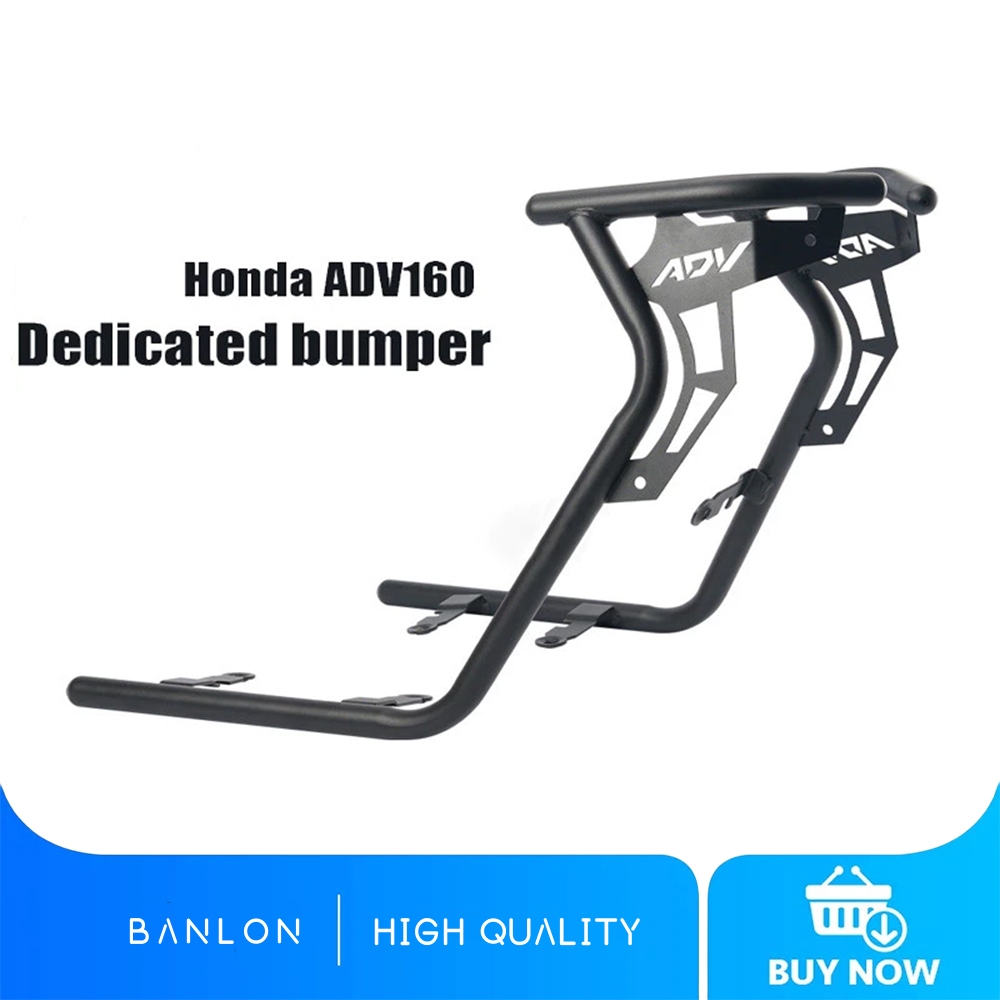 HONDA ADV 160 HALF CRASH GUARD NMAX V1/V2/V3 MATTE BLACK HEAVY DUTY ...