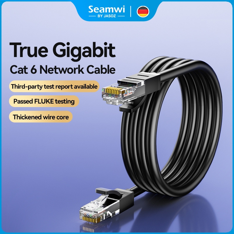 Jasoz Lan Cable Cat 6 Ethernet Cable Cat6 RJ45 Internet Cable Wire ...