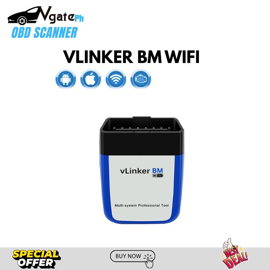 Vgate vLinker BM WiFi OBD2 Diagnostic Scanner (iOS & Android) - Made ...