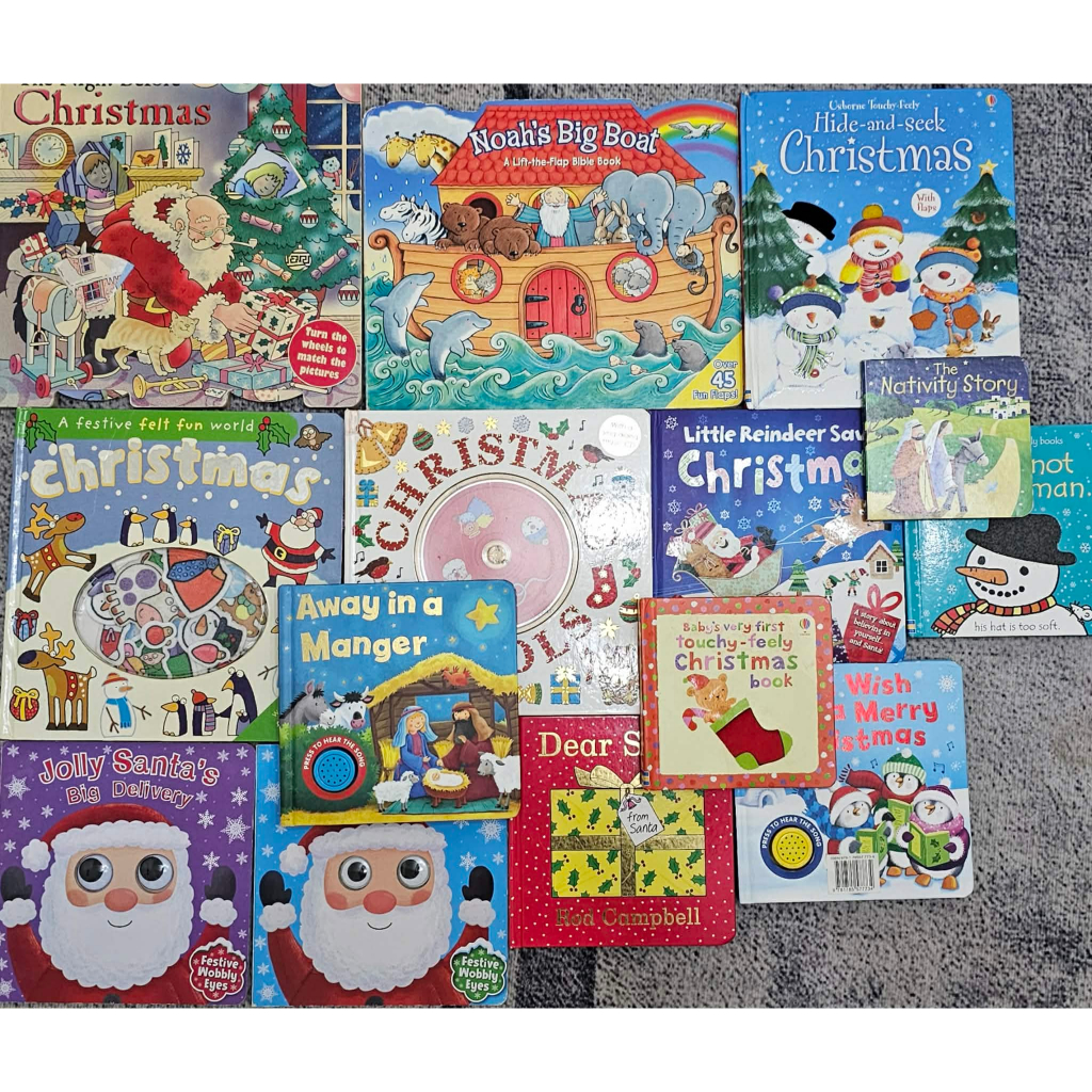 Christmas Board Books for Children - Sound books, Touch & Feel, Lift ...