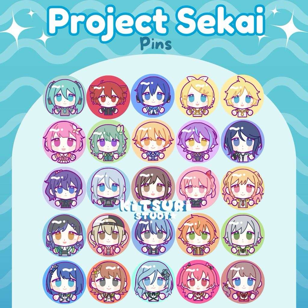 !RESTOCKED! Kitsuri Studio★ Project Sekai pins | Shopee Philippines