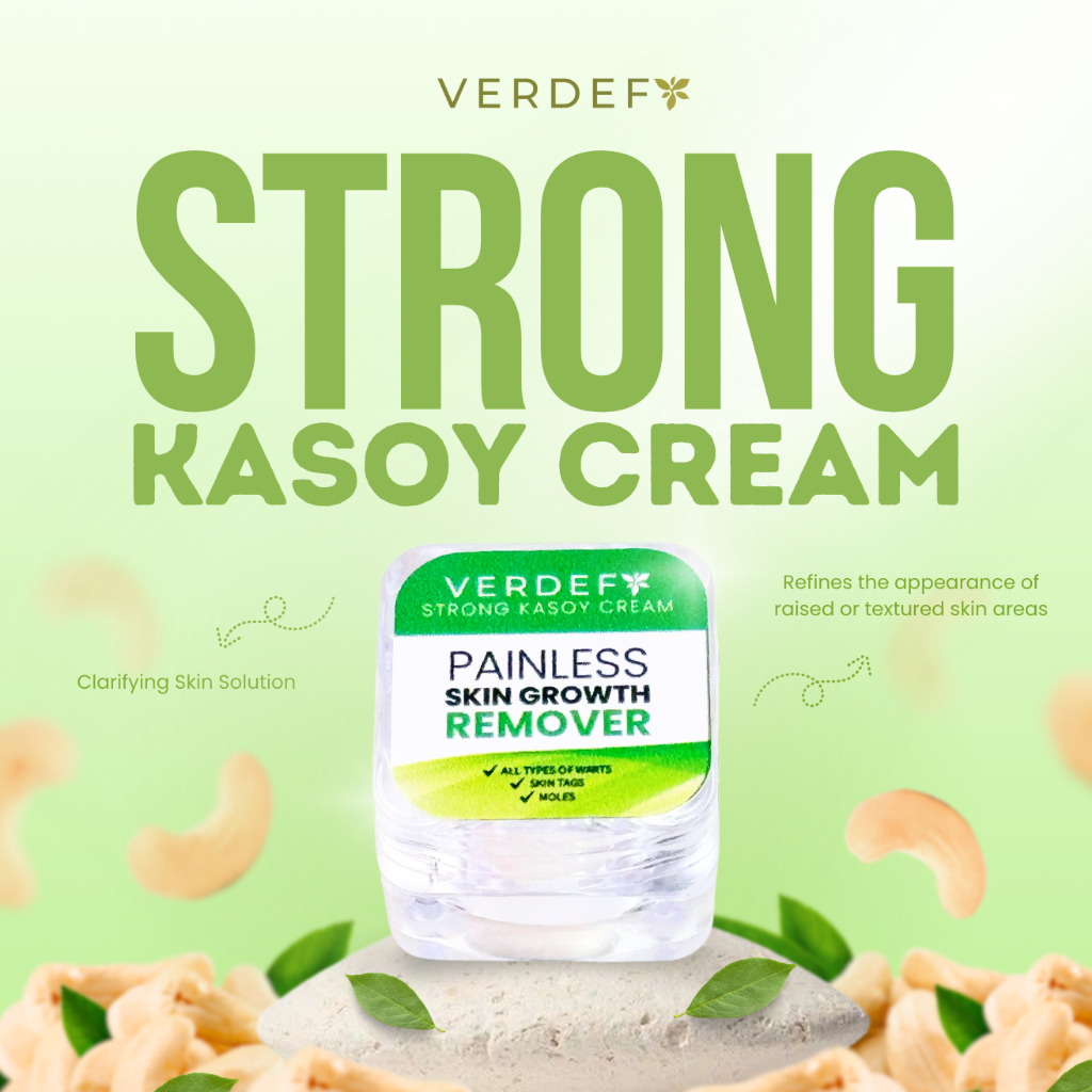 VERDEFY Strong Kasoy Cream - Removes Warts, Kulugo, Mole, Nunal, Milia ...