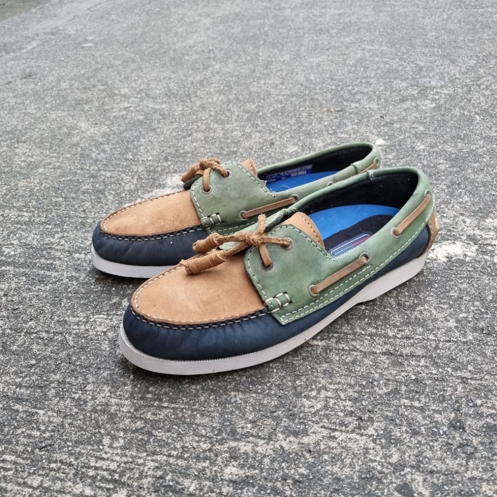 CLEARANCE Tricolor Combination Blue Green Fudge Colored Nubuck ...
