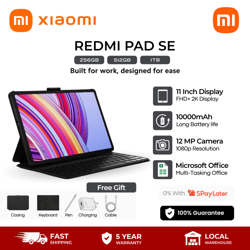 Xiaomi Redmi Tab 11 Inch | 16+512GB ROM Learning Tablet Online ...