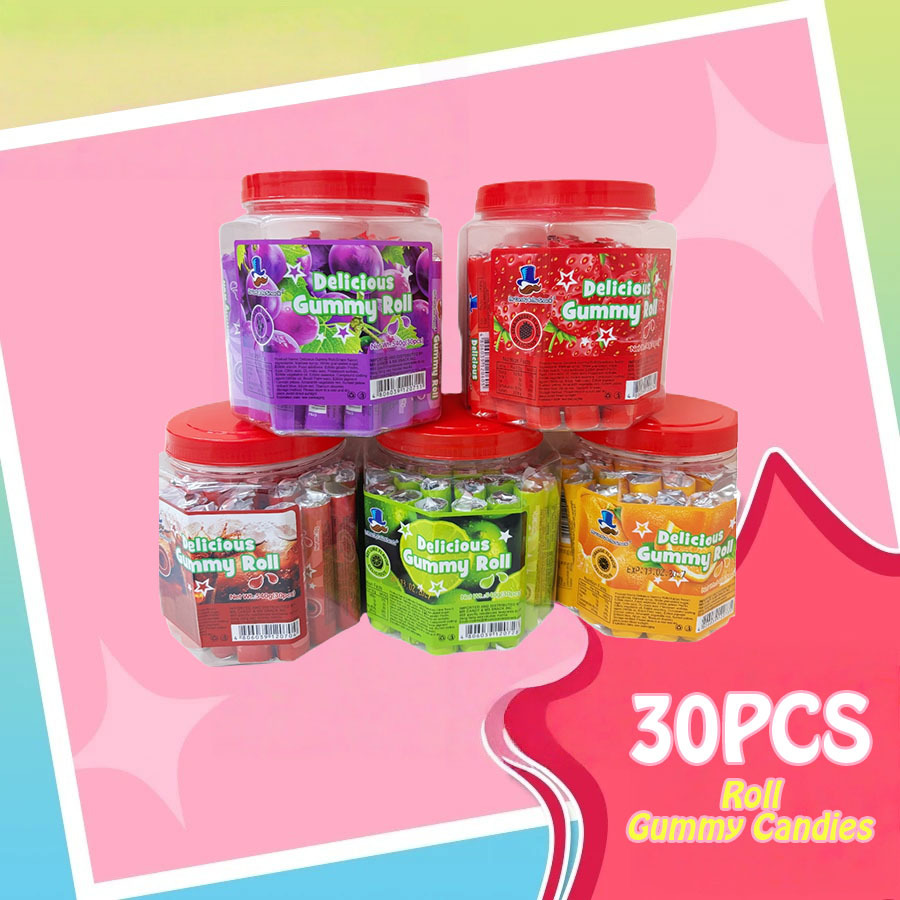 30Pcs Roll Gummy Candies/COD/Candy Wholesale Soft Candy for Pinoy Kids ...