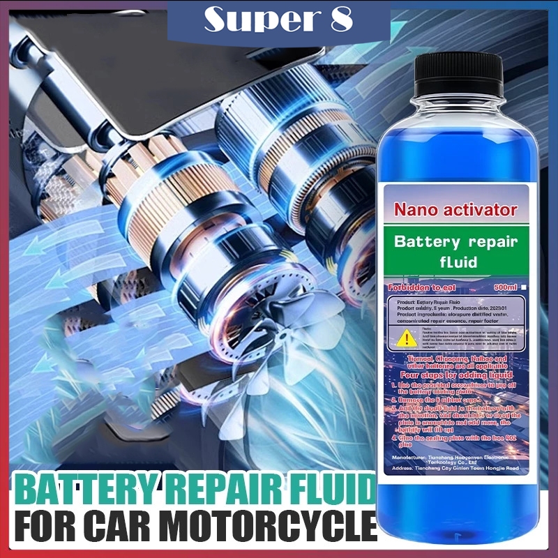 500ml battery repair solution battery fluid distilled water battery ...