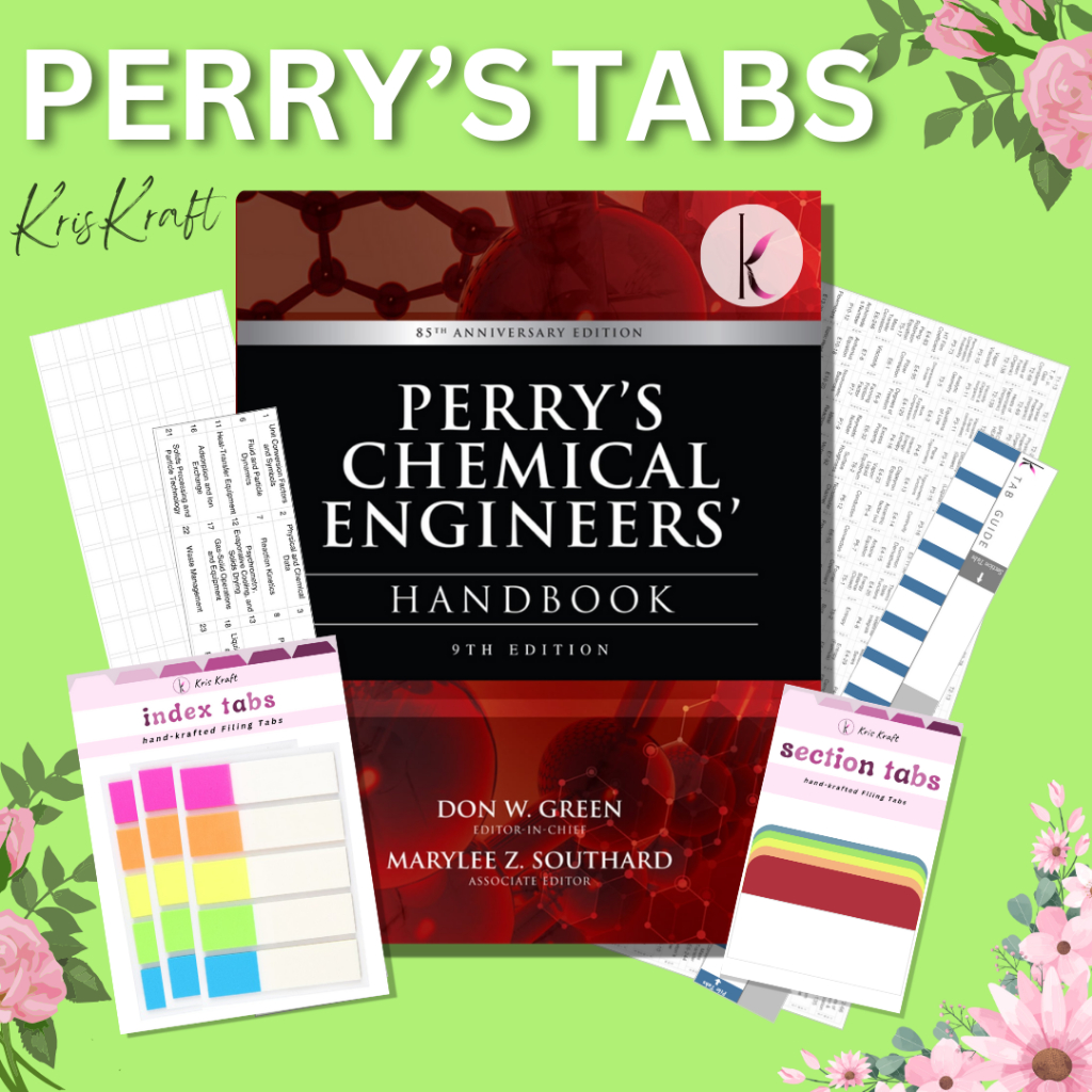 Perry's Handbook Tabs Pack for 8th edition, 9th edition (UPDATED ...