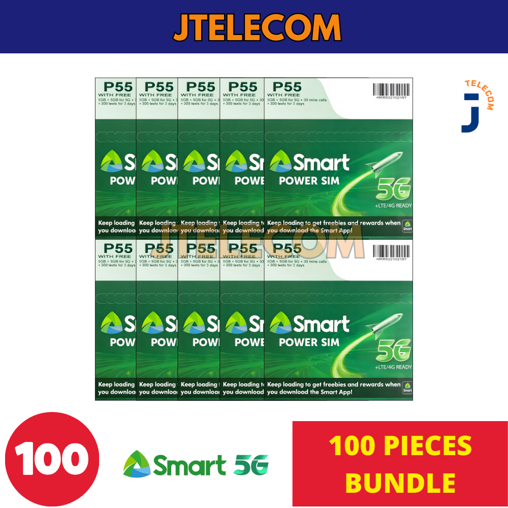 JYY SMART SIM 100 PIECES BUNDLE 5G SEALED | Shopee Philippines